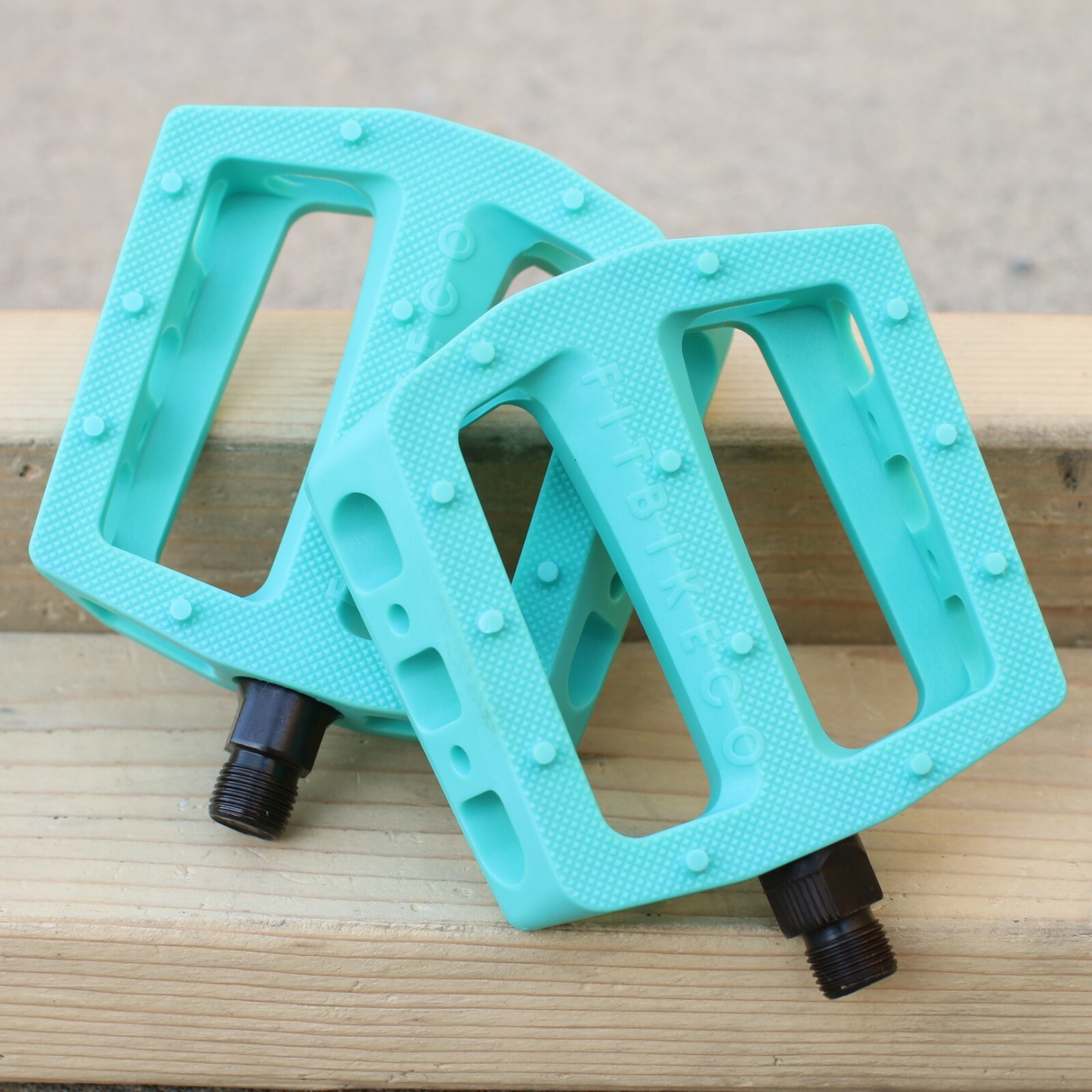 FIT BMX BIKE MAC PC PEDALS TEAL PINK OIL SLICK SUNDAY FIT CULT PRIMO ...