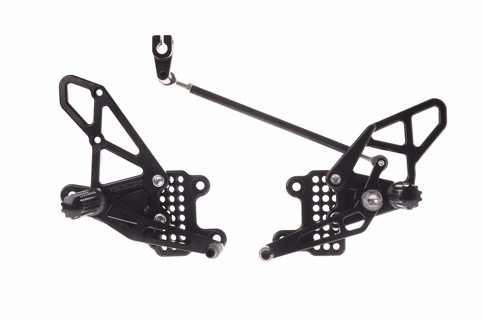 08-16 1000RR Vortex Rear Sets BLACK Foot Pegs RearSets Adjustable NEW ...
