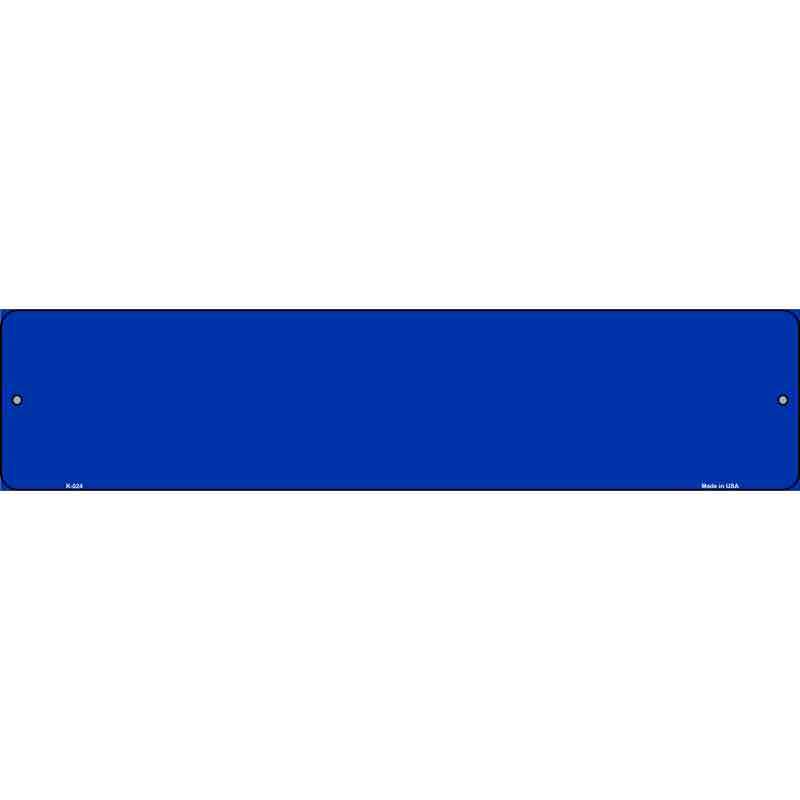 Blue Solid Blank Small Street Sign K-024 | eBay