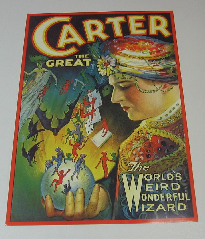 CARTER THE GREAT, WORLD'S WEIRD WONDERFUL WIZARD reprint on slick paper ...