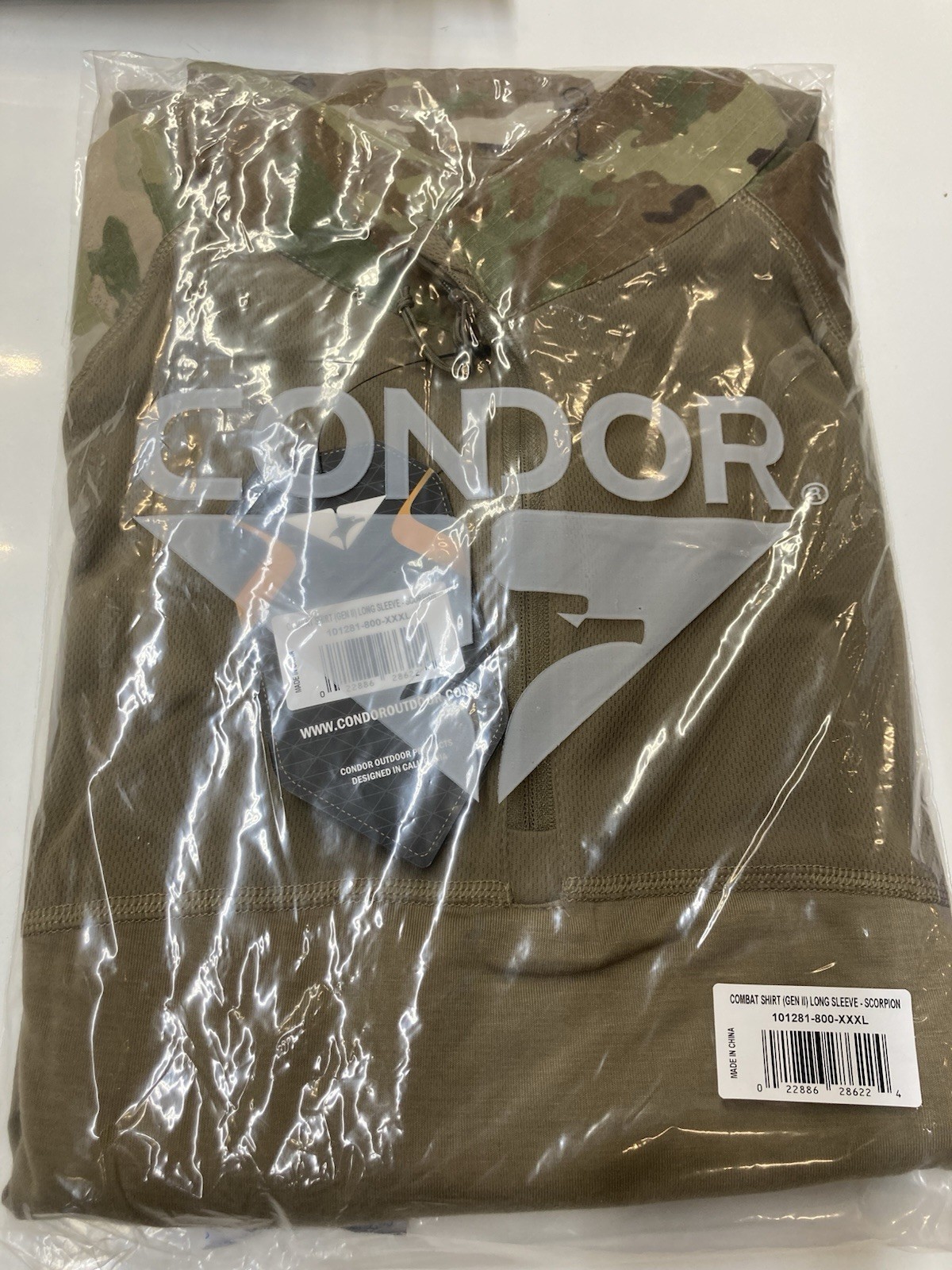 Condor Combat Shirt Gen II Long Sleeve Scorpion 101281-800 See Des For ...