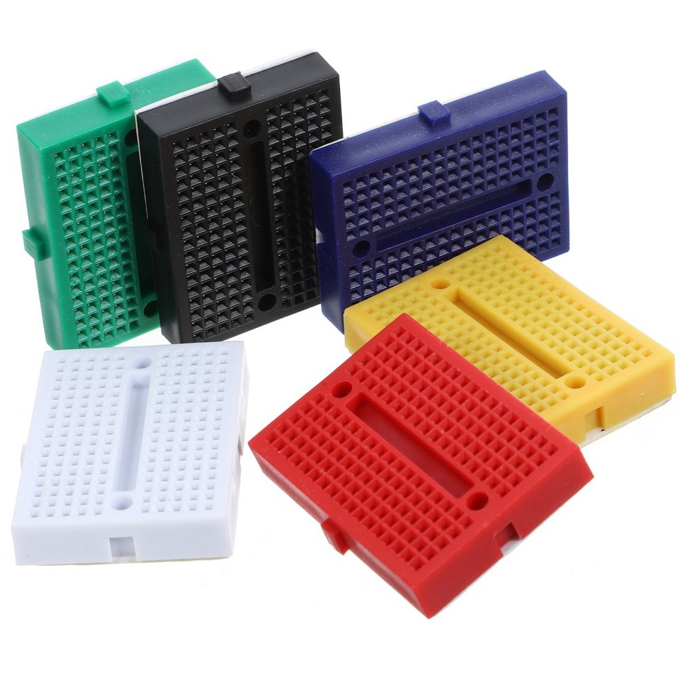 6 Pcs Mini Breadboard for Experiment Science Electronic Breadboards ...