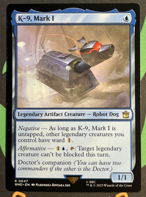 K-9, Mark I – WHO 47 – Doctor Who MTG Rare – Near Mint – Magic the ...