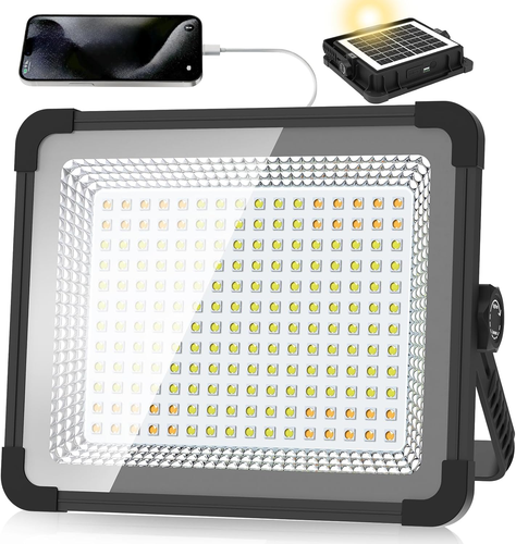 600W Solar 52000Mah Rechargeable Work Light, 600 LED 52000LM Portable ...