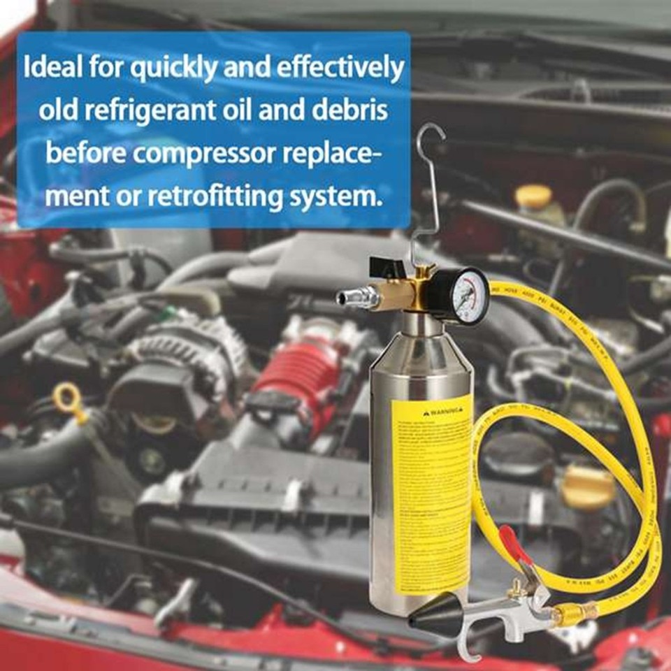 Air Conditioning Flushing Kit, Car Air Conditioning Pipe Cleaning Tool ...