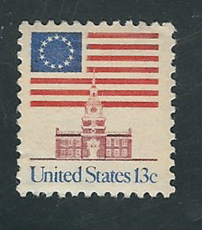 Scott #1622C...13 Cent... Flag Over Independence Hall...4 Stamps | eBay