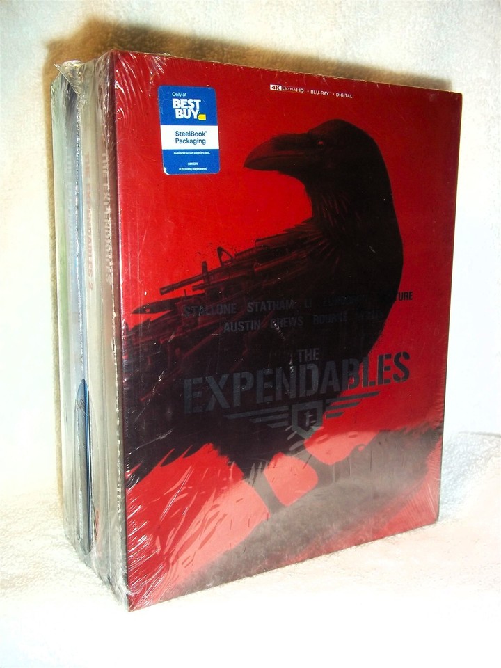 The Expendables 1-4 Ultimate STEELBOOK Set (4K/Blu-ray, 2024, 8-Disc ...