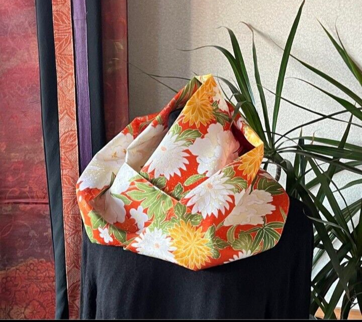 Scarf Snood made by 100％ Pure Silk Kimono Handmade Japan | eBay UK