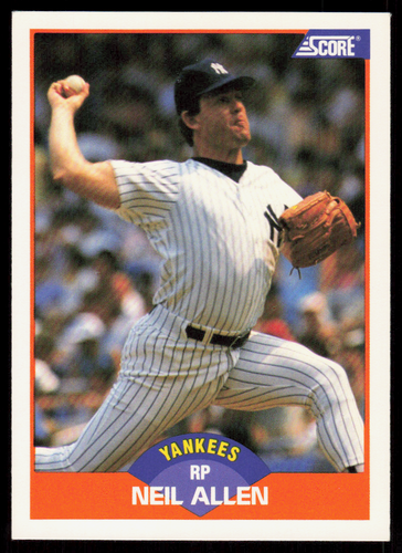 1989 Score 375 Neil Allen New York Yankees | eBay