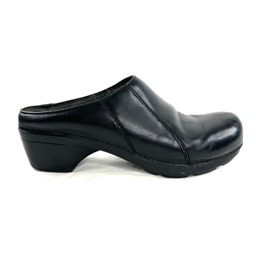 DANSKO Women Size EU 41 / US 10.5 Black Leather Clog Shoe Comfort Nurse ...