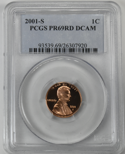 2001 S Proof Lincoln Cent Penny PCGS PR69RD DCAM | eBay