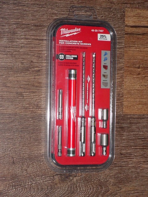 Milwaukee 48-20-7497 Tapcon Installation Drill Bit Kit for sale online ...