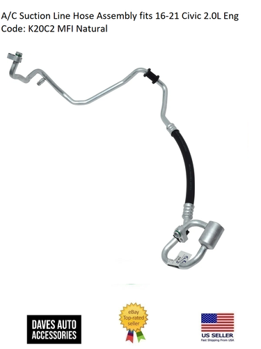 Air Conditioner Suction Line Hose Assembly fits 2016-21 Honda Civic ...