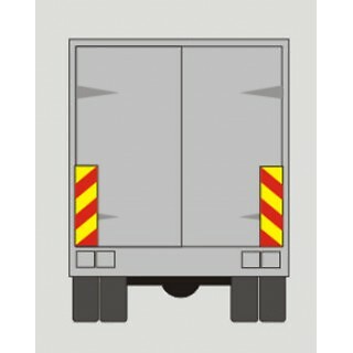 Reflective 2x Stickers Vehicle Tail Sign Large Board Truck Lorry ...