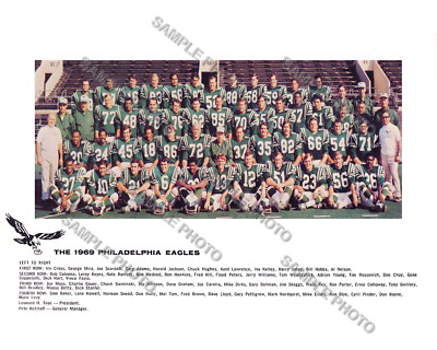 1969 PHILADELPHIA EAGLES 8x10 TEAM PHOTO PICTURE | eBay