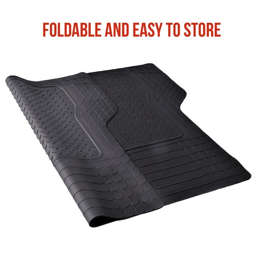 UNIVERSAL CAR BOOT LINER MAT HEAVY DUTY RUBBER NON SLIP LARGE 120 X 80 ...