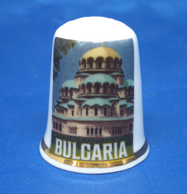 Birchcroft China Thimble - Travel Poster Series - Bulgaria - Free Dome ...