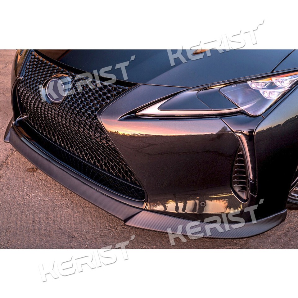 Carbon Front Splitter Lip For Lexus LC500 LC500H VRS-V-LC 3pcs Front ...