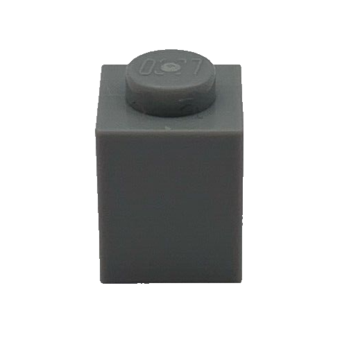 Lego 87087 Light Bluish Gray Brick Modified 1 x 1 With Stud On 1 Side ...