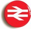 BRITISH RAIL RAILWAYS RETRO RED LOGO BADGE BUTTON PIN (1inch/25mm ...