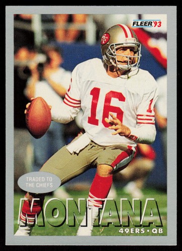 1993 Fleer Joe Montana #475 FOOTBALL Kansas City Chiefs | eBay