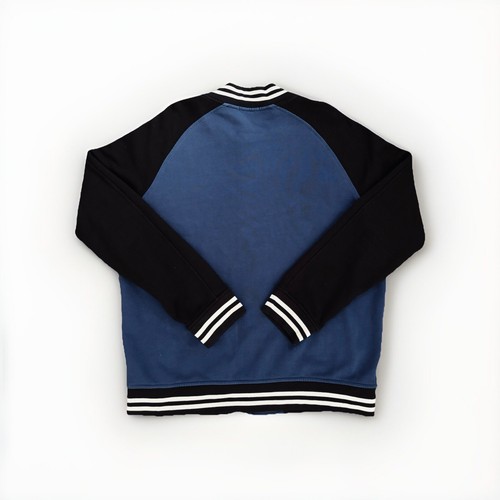 Polo Ralph Lauren Baseball Jacket Mens XL Varsity Sweater Blue And ...