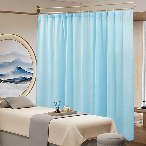 200cm U-Shape Room Divider Privacy Partition Curtain Privacy Protection ...