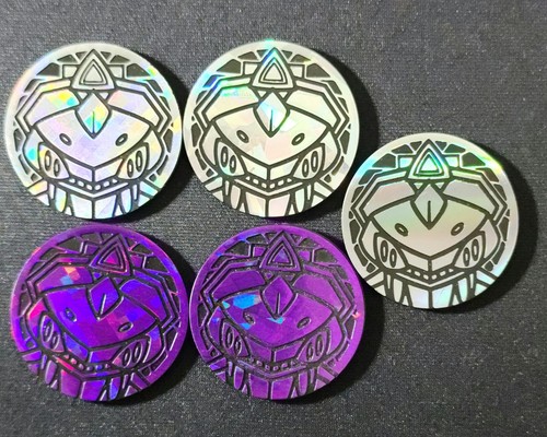5 Different Genesect Flip Coins Pokémon TCG Purple And Silver | eBay