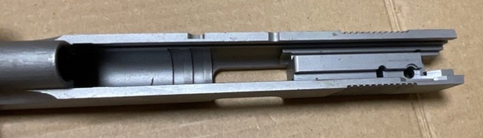 COLT Blank 1911 No Dovetails Rollmarks STAINLESS STRIPPED SLIDE 45 Auto ...