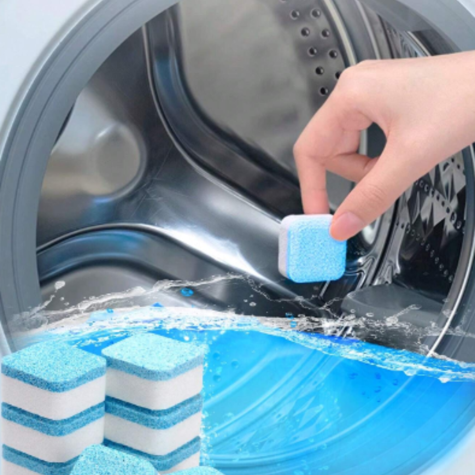 Finally Fresh Washing Machine Cleaner White Count Powder Tablets 10/20 ...