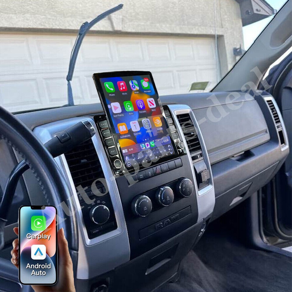 Carplay For 2009-2012 RAM 1500 2500 3500 Android 13 Car Stereo Radio ...