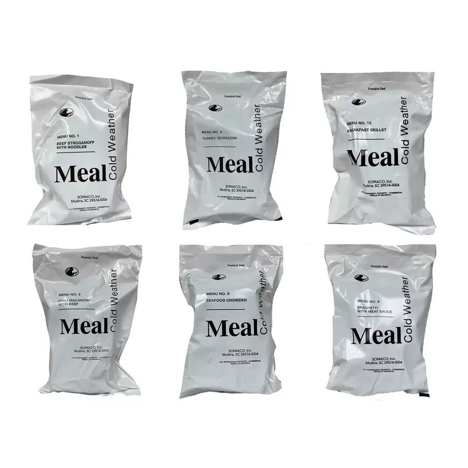 Cold Weather Military MRE (Assorted Flavors) -2025 Inspection Date | eBay
