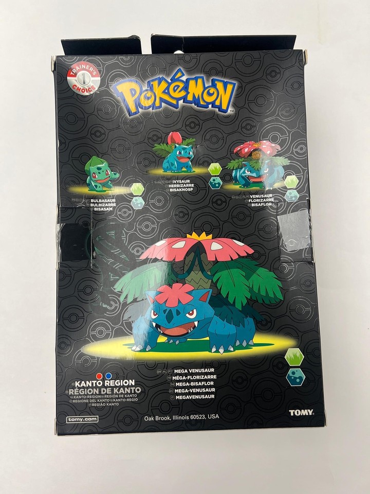 Pokemon Tomy Mega Venusaur, Ivysaur, Bulbaur Figure Set 4 Trainers ...