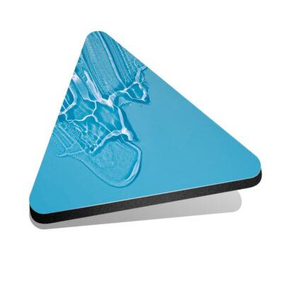 1x Triangle Fridge MDF Magnet Blue Liquid Gel Effect #50320 | eBay