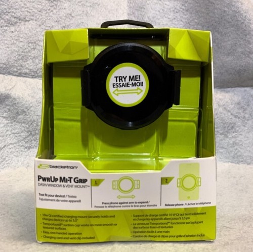 Bracketron - PwrUp Qi Mi-T Grip Dash/Window/Vent - Black | eBay