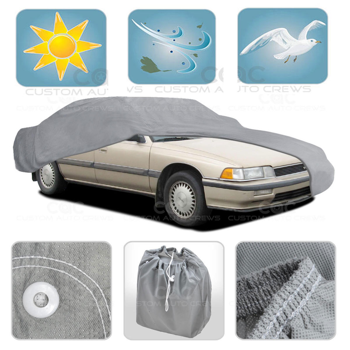 Small Car Cover MAX Auto Protection Sun Dust Proof Outdoor Indoor ...