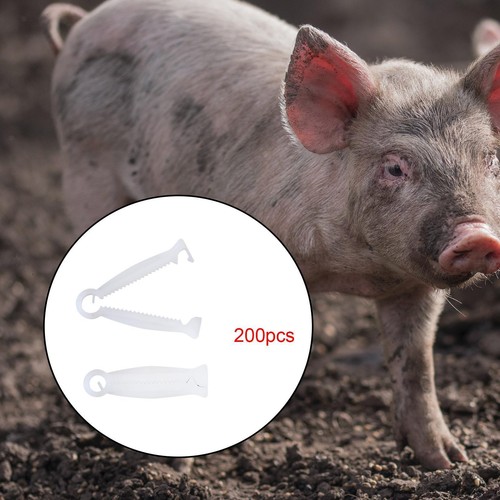 200x Livestock Birth Supplies, Pig Umbilical Cord Clip, Practical ...