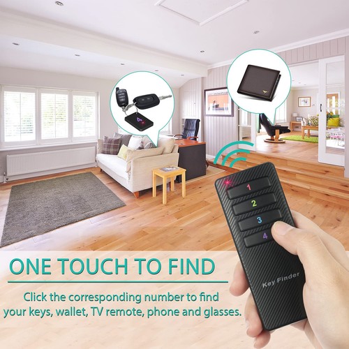 Key Finder, Stick on TV Remote Control Finder | Find My Keys Device, 4 ...