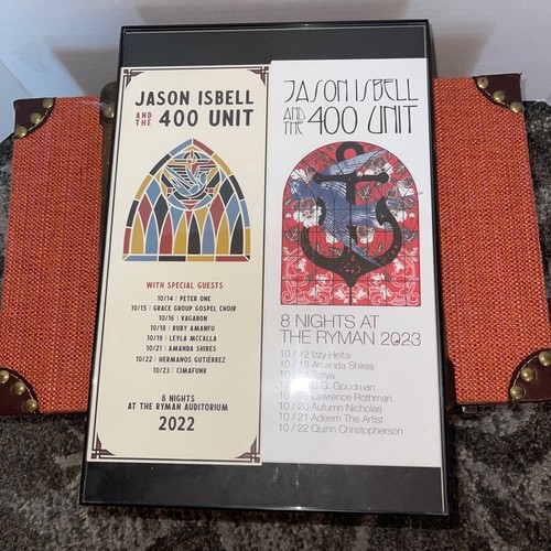 Jason Isbell Ryman Residency Seat Setlist Cards 2022 & 2023 – Framed ...