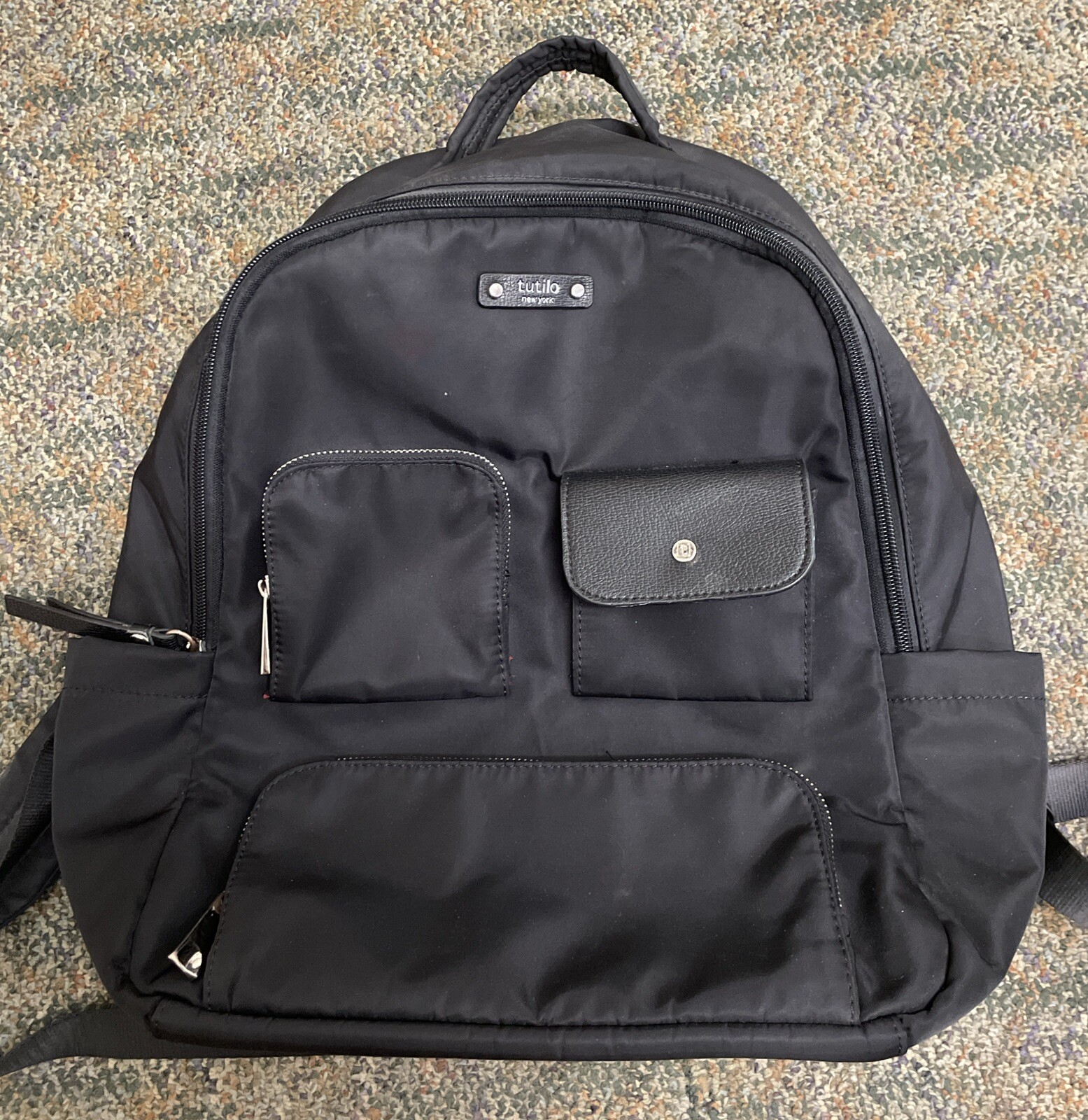 tutilo new york Backpack Black Outdoor Activity Lapto… - Gem