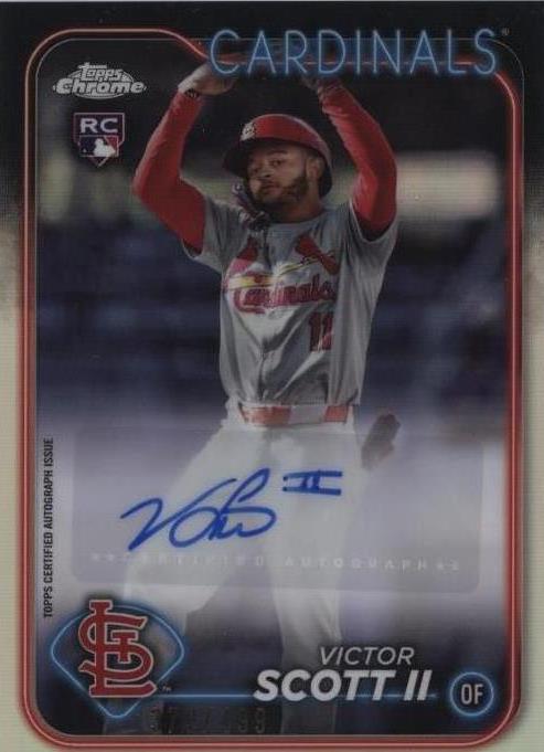 2024 Topps Chrome Update Series - Autographs Victor Scott II #AC-VIS ...
