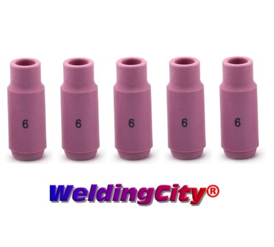 WeldingCity® 5-pk Alumina Ceramic Cup 10N48 #6 3/8" TIG Welding Torch ...