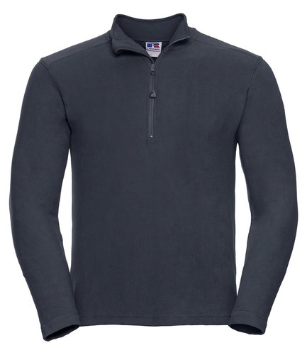 New Mens Russell 881M Zip Neck Micro fleece Jacket. French Navy size M ...