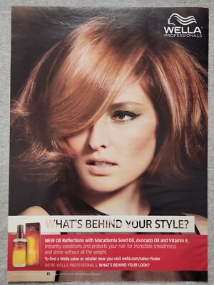 2013 Magazine Advertisement Page Wella Professionals Hair Oil Cute ...