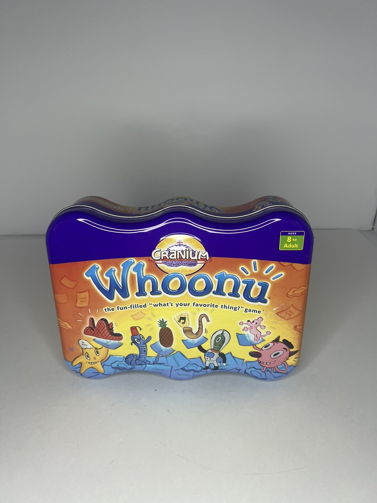 Cranium WHOONU Tin Edition Game EUC 2005 Best Toy Award 100% COMPLETE ...