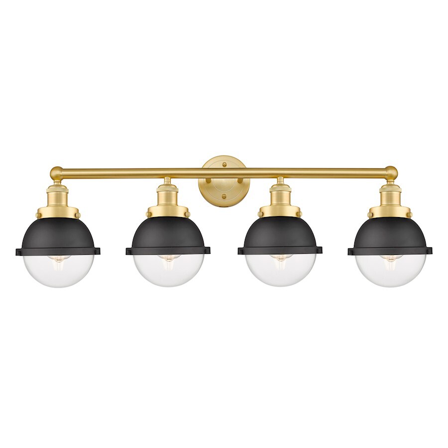 Innovations Hampden 4Lt 34" Bath Vanity Light, Gold/Clear - 616-4W-SG ...