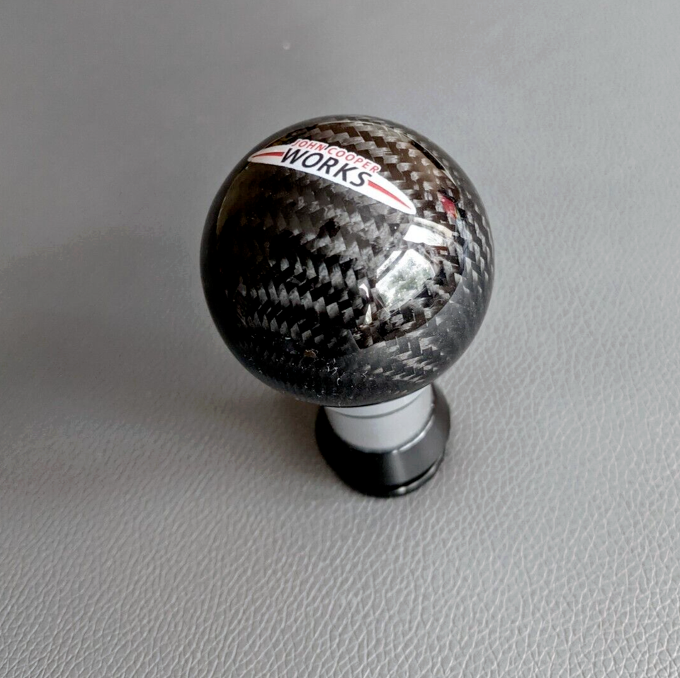 R55 MINI Cooper JCW Gear Knob Lever Carbon Fibre John Cooper Works ...