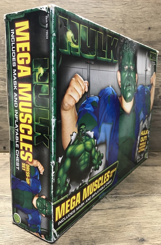 THE INCREDIBLE HULK Mega Muscles DRESS-UP Set TOYBIZ OFFICIAL Movie ...