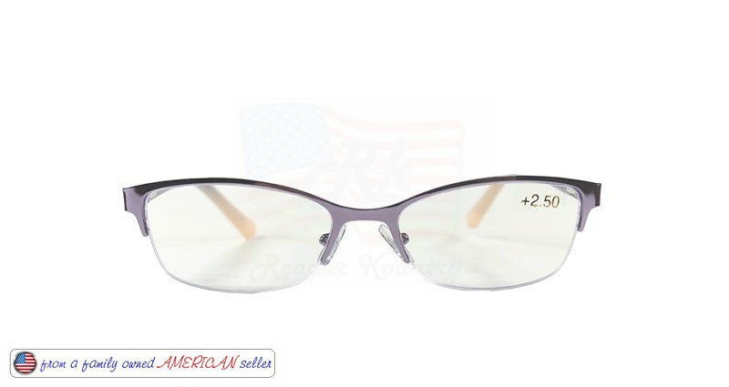 FREE STUFF! POLISHED METAL FRAME READING GLASSES WOMEN'S +1.25 -+3.50 ...
