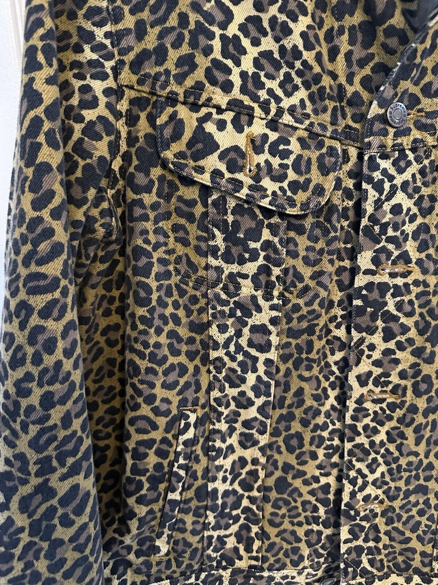 SUPREME Leopard Denim Jacket Men Large | eBay SUPREME Leopard Denim Jacket Men Large | eBay